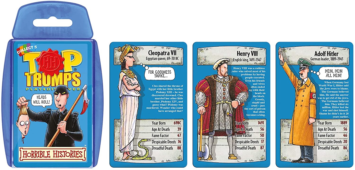 Top Trumps Horrible Histories - Games & Puzzles-Card Games : Craniums ...