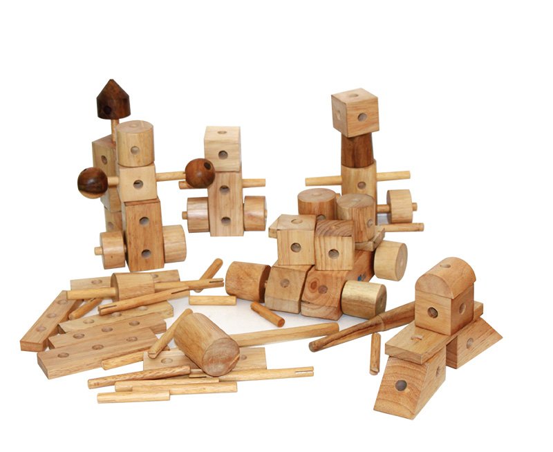 Natural Wood Construction Set - Juniors : Craniums - Books | Toys ...